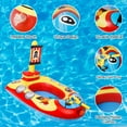 "HEQUSigns Kids Pool Float with Water Gun, Inflatable 33""x32"" Pirate ...