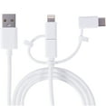 onn. 3-in-1 Multi-Tip USB Charging Cable, Type-C, Micro-USB, Lightning ...