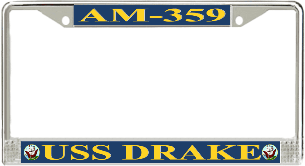 USS Drake AM-359 License Plate Frame - Walmart.com