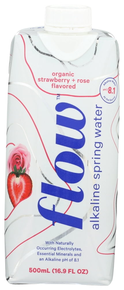 Flow Alkaline Spring Water Organic Strawberry + Rose, 500 Ml – Walmart ...