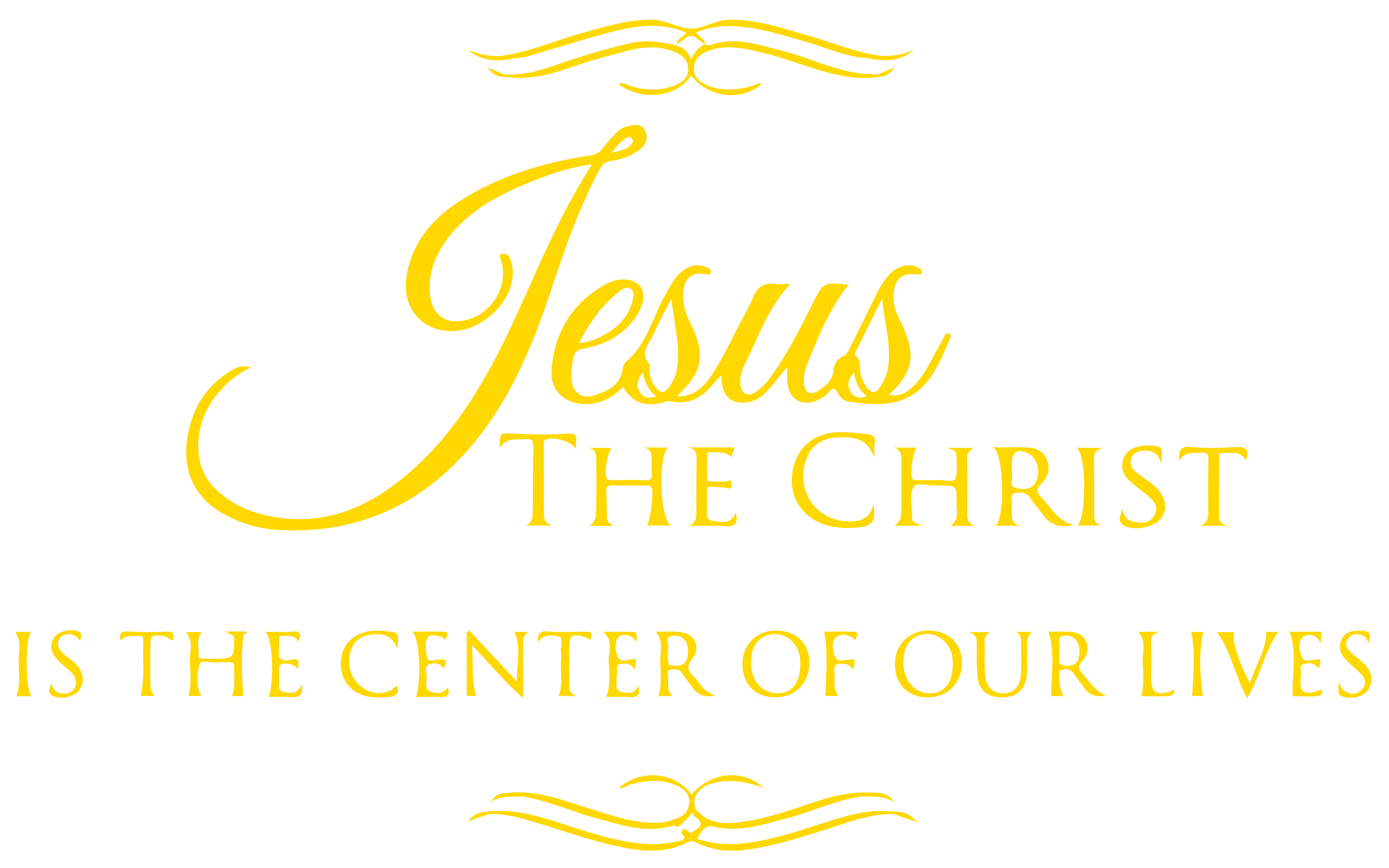 Jesus the christ is the center of our lives Vinyl Decal Sticker Quote ...