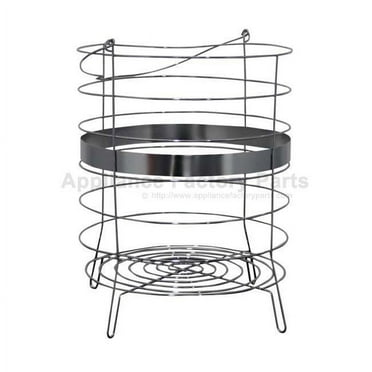 Outset Nonstick Metal Grilling Meatball Basket Wood Handle Holds 12 ...