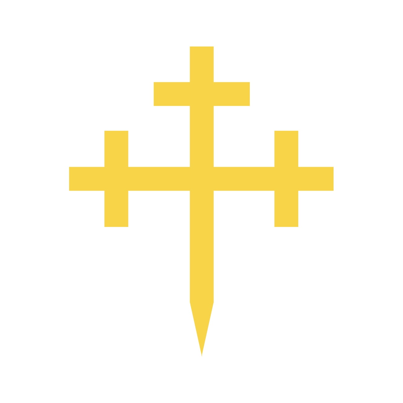 Cross Crosslet Fitchy Sticker Decal Die Cut - Self Adhesive Vinyl ...