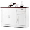 Gymax Buffet Storage Cabinet Console Table Kitchen Sideboardd Home ...