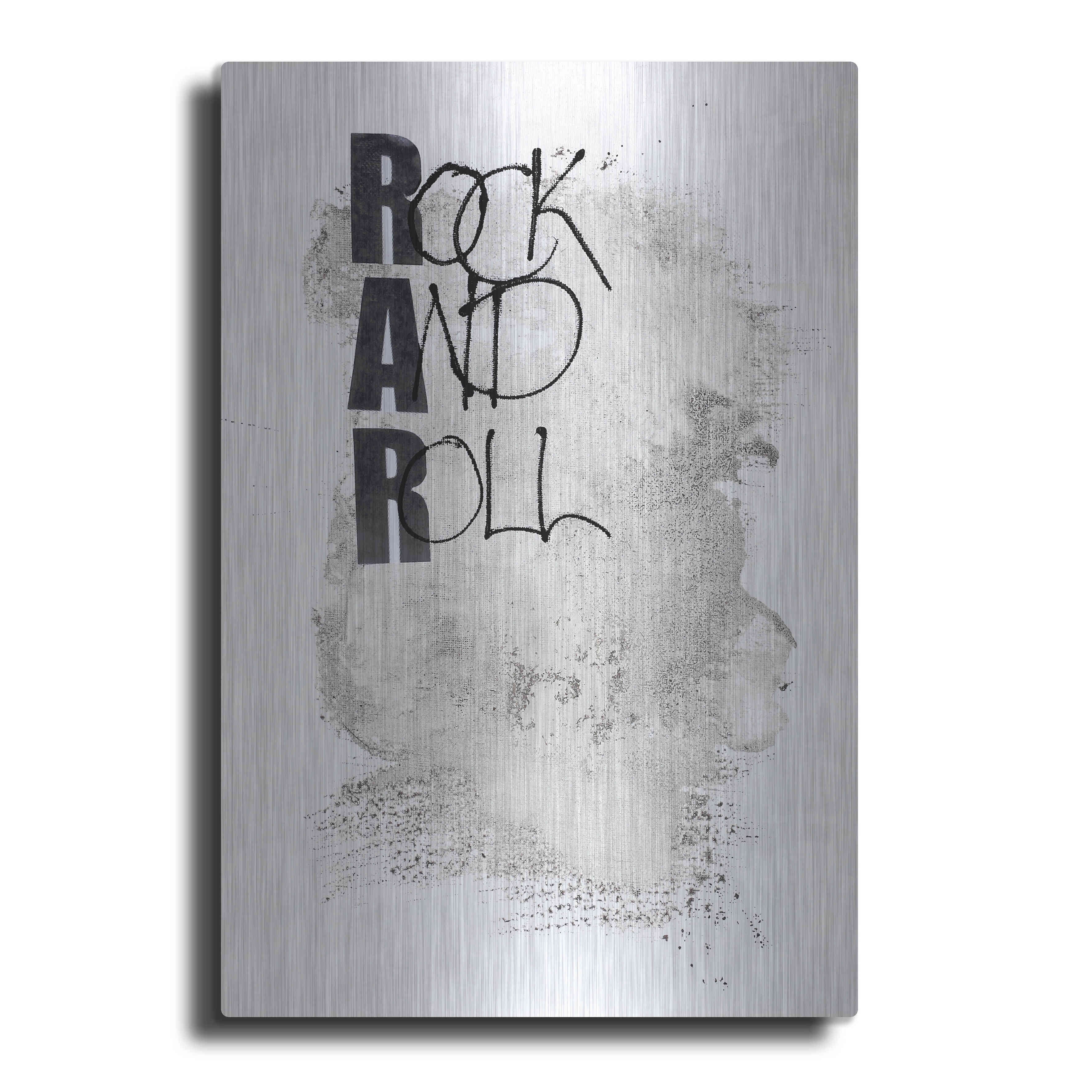 Luxe Metal Art 'Rock and Roll' by Design Fabrikken, Metal Wall Art, 16 ...