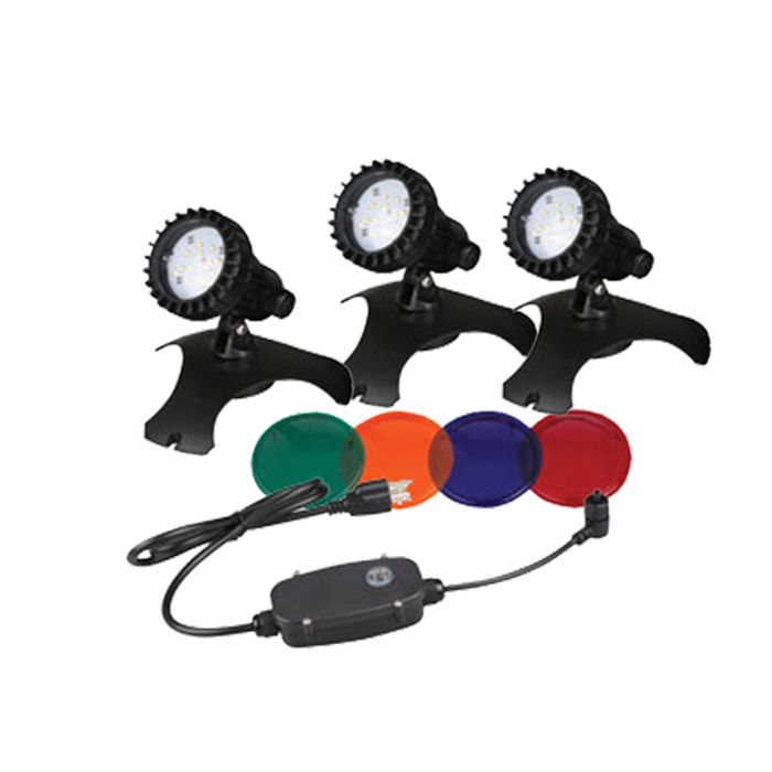 25033 Pondmaster LED 3-SET Light With Transformer 02389 - Walmart.com