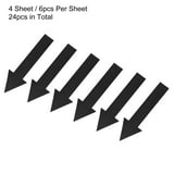 Uxcell Office Arrow Sticker, 4x1" PVC Directional Sign, Adhesive ...