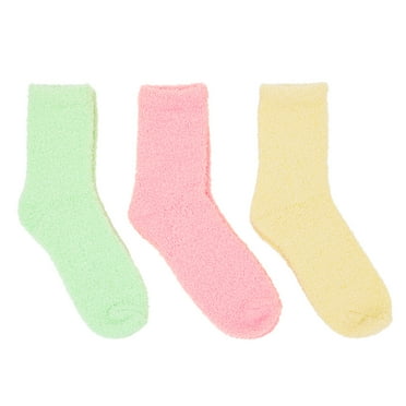 TeeHee Women's Warm Winter Cozy Fuzzy Slipper Socks 2 Pair Mint ...