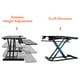 FLEXISPOT Home Office Height Adjustable Standing Desk Converter Black ...