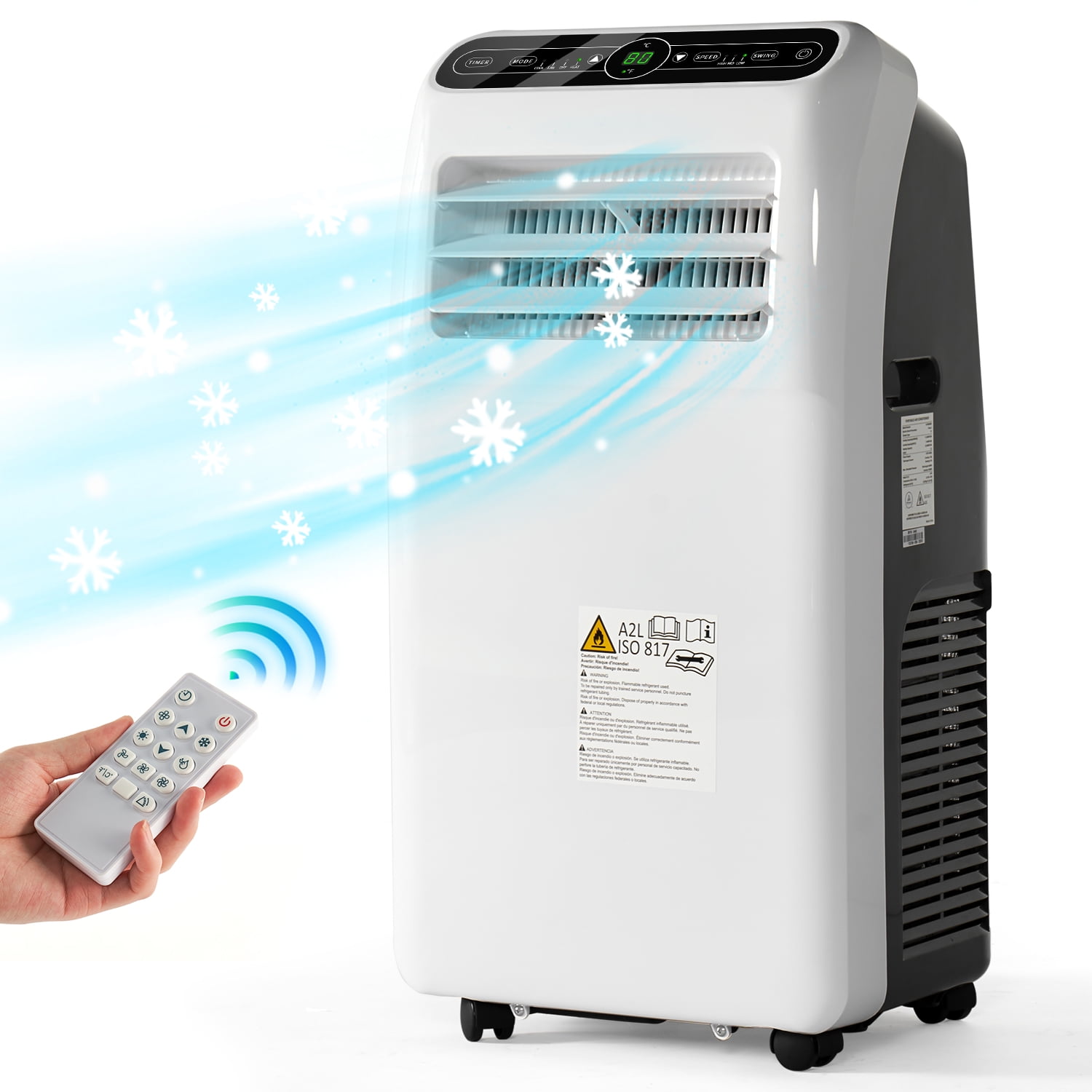 Aoxun 11500 BTU Portable Air Conditioner, 4-in-1 AC Unit With Cool ...