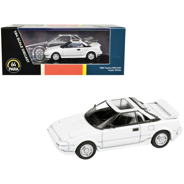 1985 Toyota MR2 MK1 Super White with Sunroof 1/64 Diecast Model Car by ...