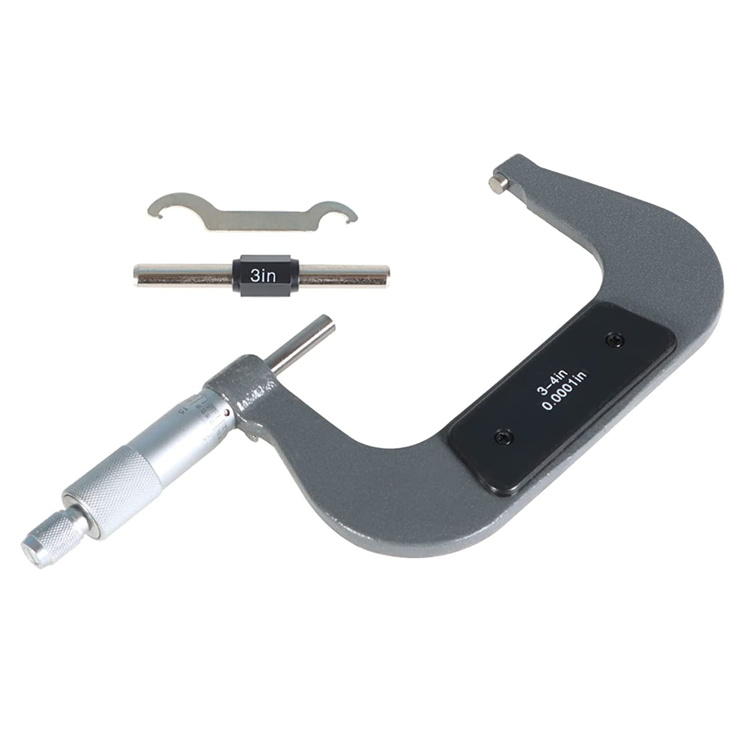 EPOTOOR 3-4 Inch Outside Micrometer 0.0001 Inch Precision Carbide Tip ...