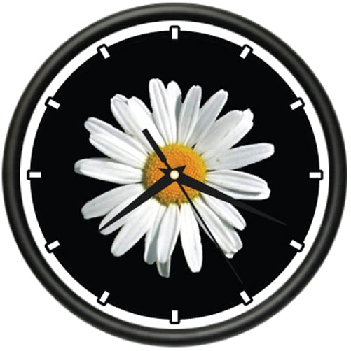 DAISY Wall Clock daisies flower flowers florist gift - Walmart.com