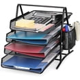 Flexzion Desk Document File Organizer Tray Desktop Tabletop Paper ...