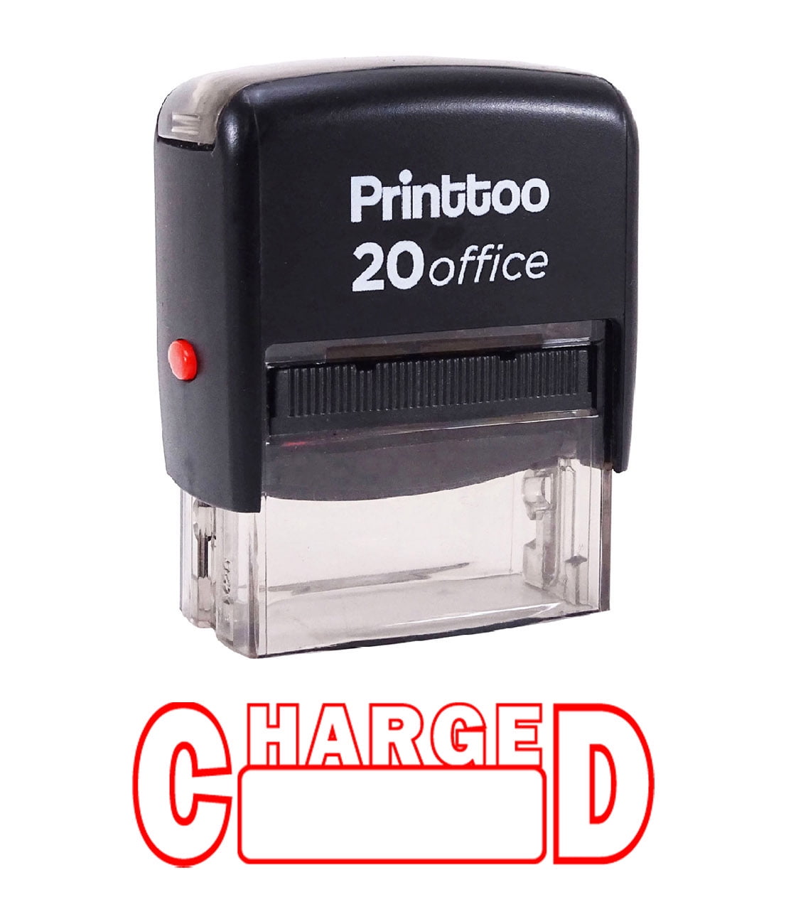 Printtoo Custom Stamp CHARGED Self Inking Rubber Stamp Office ...