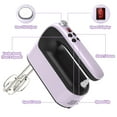 9-Speed 400W Hand Mixer, Digital, Snap-On Storage Case, 5 Stainless ...