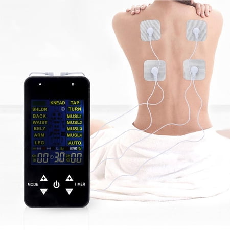 TENS EMS Electric Massager Pulse Muscle Stimulator Electrode Pads Pulse ...