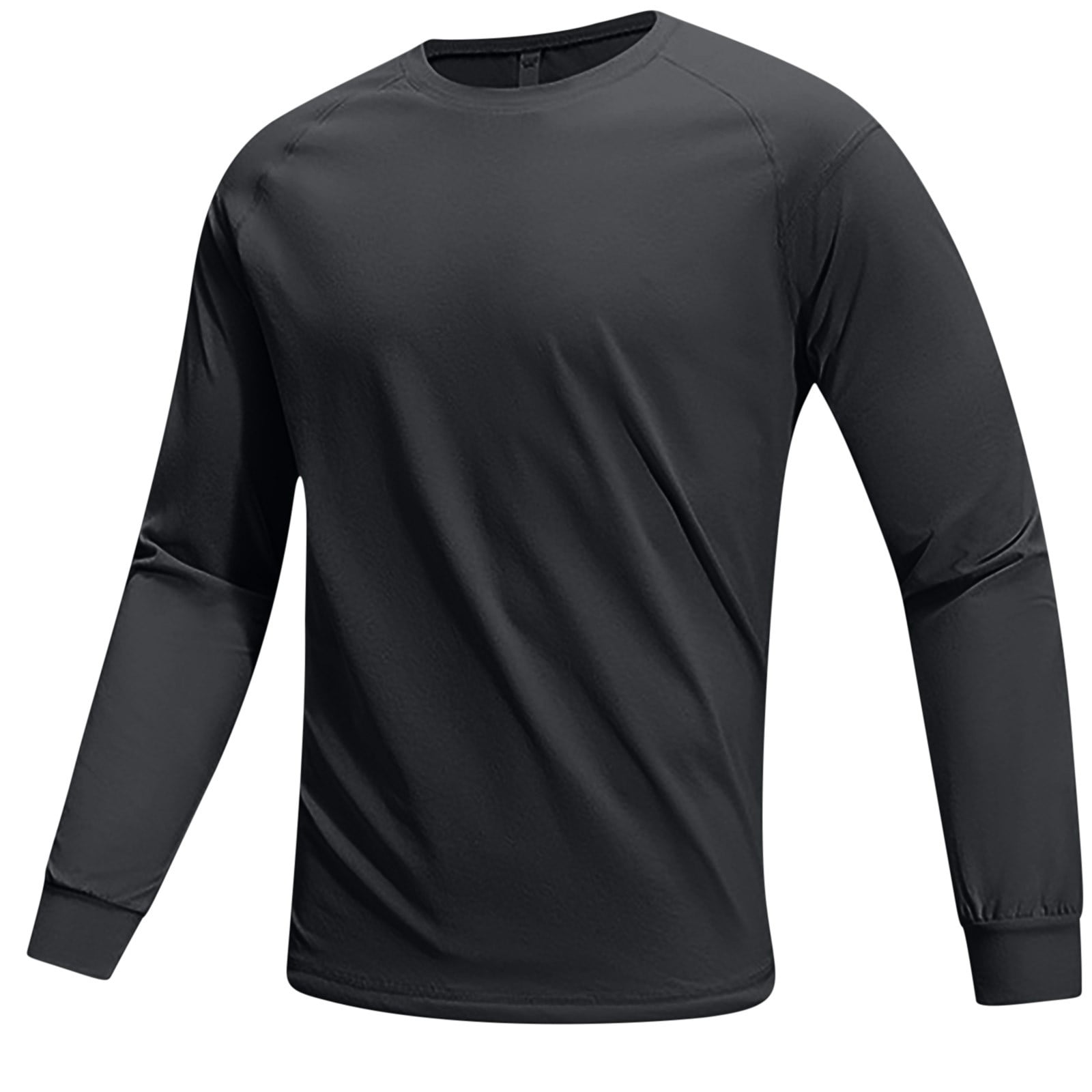 Click here for Aherbiu Mens Quick Dry Long Sleeve Shirts Crew Nec... prices