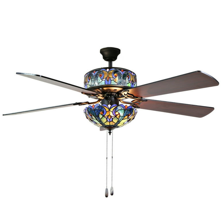 Hampton Bay Tiffany Style Ceiling Fans | Shelly Lighting