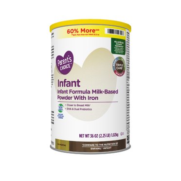 Parent's Choice Added Rice Starch Baby Formula Powder For Spit-Up, 32.2 ...