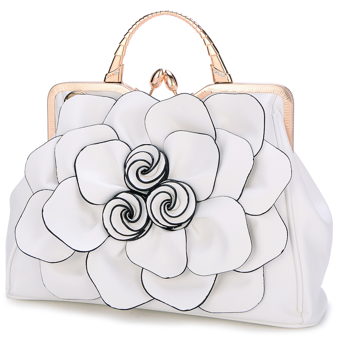 Flower Purse, Creamy White - Walmart.com