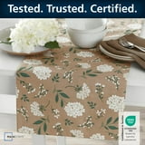 Mainstays Farmhouse Table Runner Summer Floral Brown Fabric, 14" x 72 ...