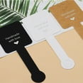 50xFoldable Sticky Tags Convenient Adhesive Cards Kraft Paper Display ...