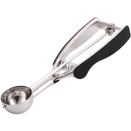 Ice Cream Scoop with Spring-Loaded Handle, Stainless Steel Cookie Dough ...