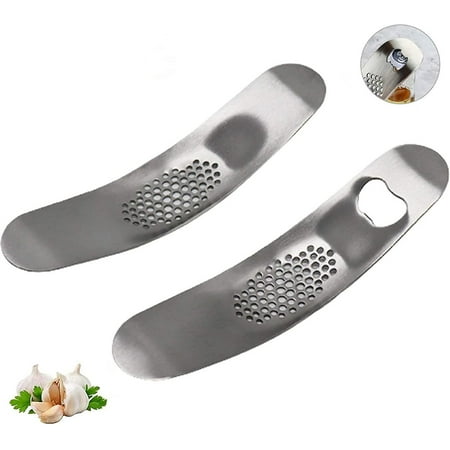 Rocking Garlic Press Stainless Steel Garlic Professional 2 In 1 Kitchen ...