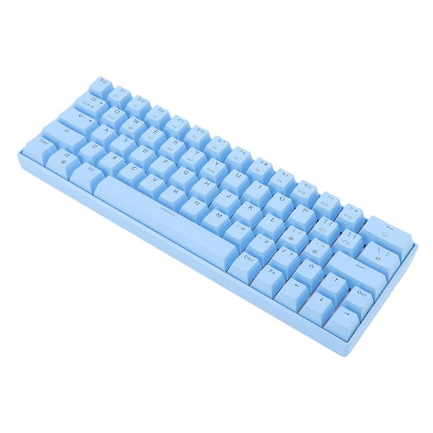 64 Key Mechanical Keyboard, Ergonomic Layout Blue Wireless Mechanical ...
