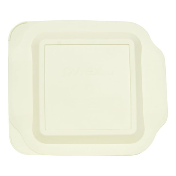 Pyrex 222-PC Square Cream Plastic Storage Replacement Lid Cover ...