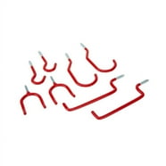 HyperTough, Mini Removable Hooks, 6 Clear Square Mini Hooks, 6 Clear ...