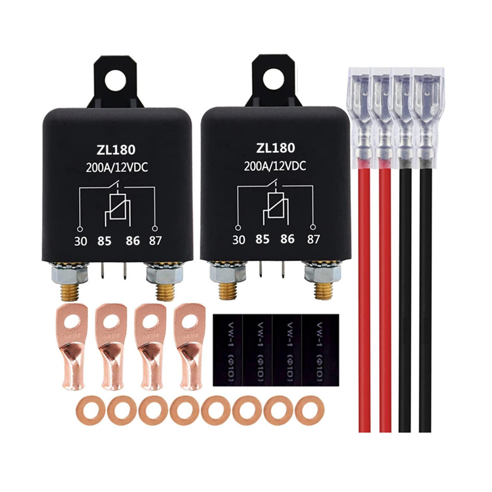 Current Starting Relay 4 Pin Heavy Current Start Relay for Marine Boats ...