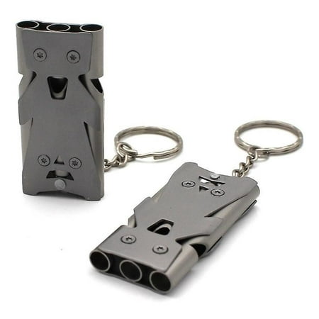 Lepai Stainless Steel High Decibel Three Barrel Training Whistle ...