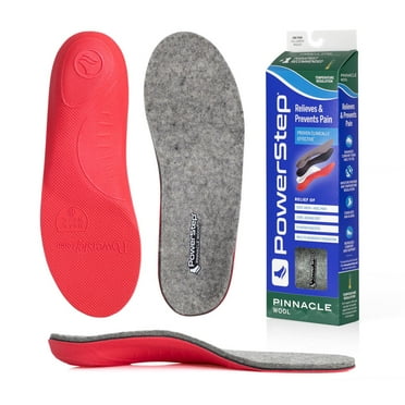 PowerStep Pinnacle Plus Orthotic Shoe Insoles with Metatarsal Pad and ...