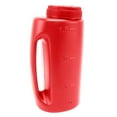 Handheld Fertilizer Spreader Hand Held Grass Seed Spreader Crop Spreading Salt Sowing Pot Red