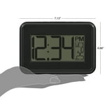 Mainstays 4.90" Digital Table and Wall Clock with 12-Hour Display and ...