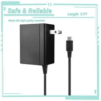 Nintendo Switch AC Adapter, 5ft Charger Cord, 6ft HDMI Cable, TV Dock ...