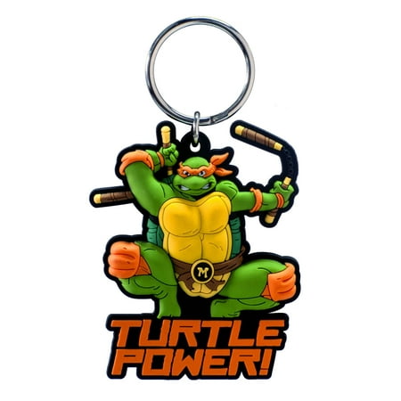 Teenage Mutant Ninja Turtles Soft Touch PVC Key Ring: "Michelangelo ...