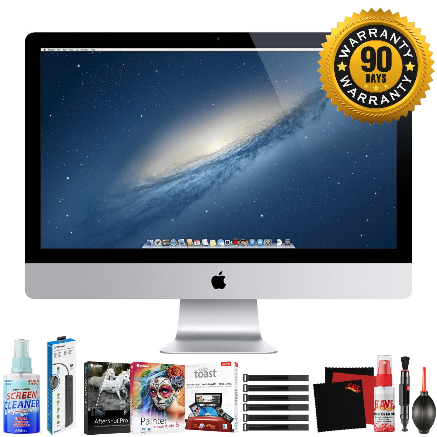 Apple 21.5" iMac Desktop Computer (Late 2013)-Home Productivity Bundle ...