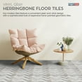 PowerSellerUSA Self-Stick Vinyl Modern Geometric Floor Tiles Ultra ...