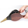 Z-COLOR 1PCS Brown Wood Fireplace Bellows 15" x 6.5" Outdoor Cooking ...