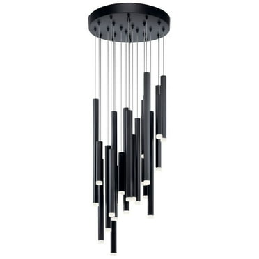 WAC Lighting Trap 27" LED 3000K Contemporary Aluminum Pendant in Black - Walmart.com