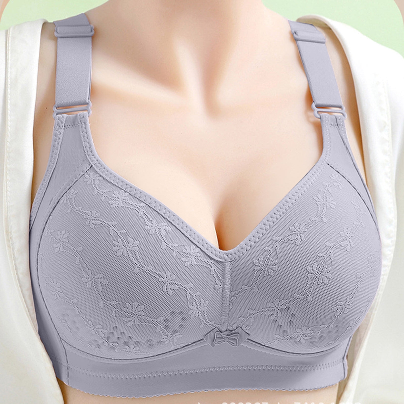 Click here for Unbranded Womens Plus Size Wireless Bra With Adjus... prices