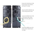 CZC AUTO 12V LED Low Profile Submersible Rectangular Trailer Tail Light ...