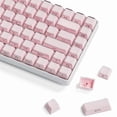 113 Key Pink Russia Custom Jelly Round Side Keycaps Ice Crystal OEM ...