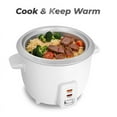 Elite Cuisine ERC350 6 Cup Rice Cooker with Glass Lid - Walmart.com