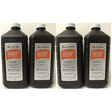 Swan Hydrogen Peroxide Topical Solution, Antiseptic USP 16 oz, Medical ...