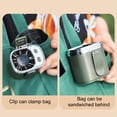AuroraX Bladeless Waist Hanging Fan USB Clip Fan 5 Speeds Quiet Hands ...