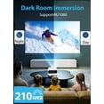 2026 Projector Android TV with WiFi 6 and 5.0 in 1000+ Apps 240 ANSI ...